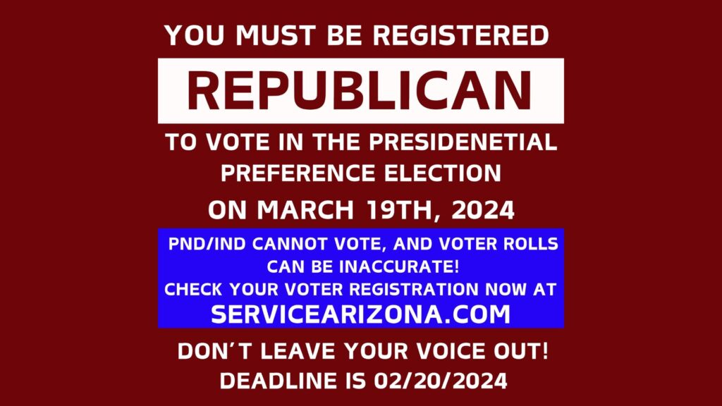 AZ Rep John Gillette: Want To Vote For Trump In March? You Need To ...